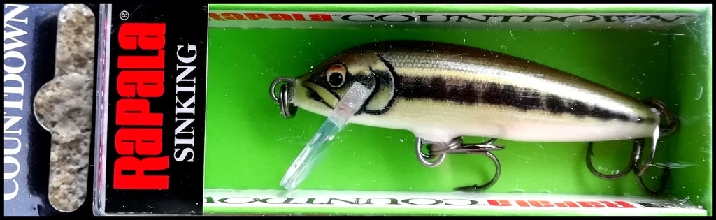 VERY RARE RAPALA COUNTDOWN CD 5 cm SPECIAL AMN (Aristic Minnow) color – Darkagelures